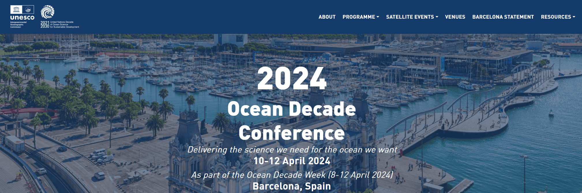 Ocean Decade Conference 2024 - Dataterra