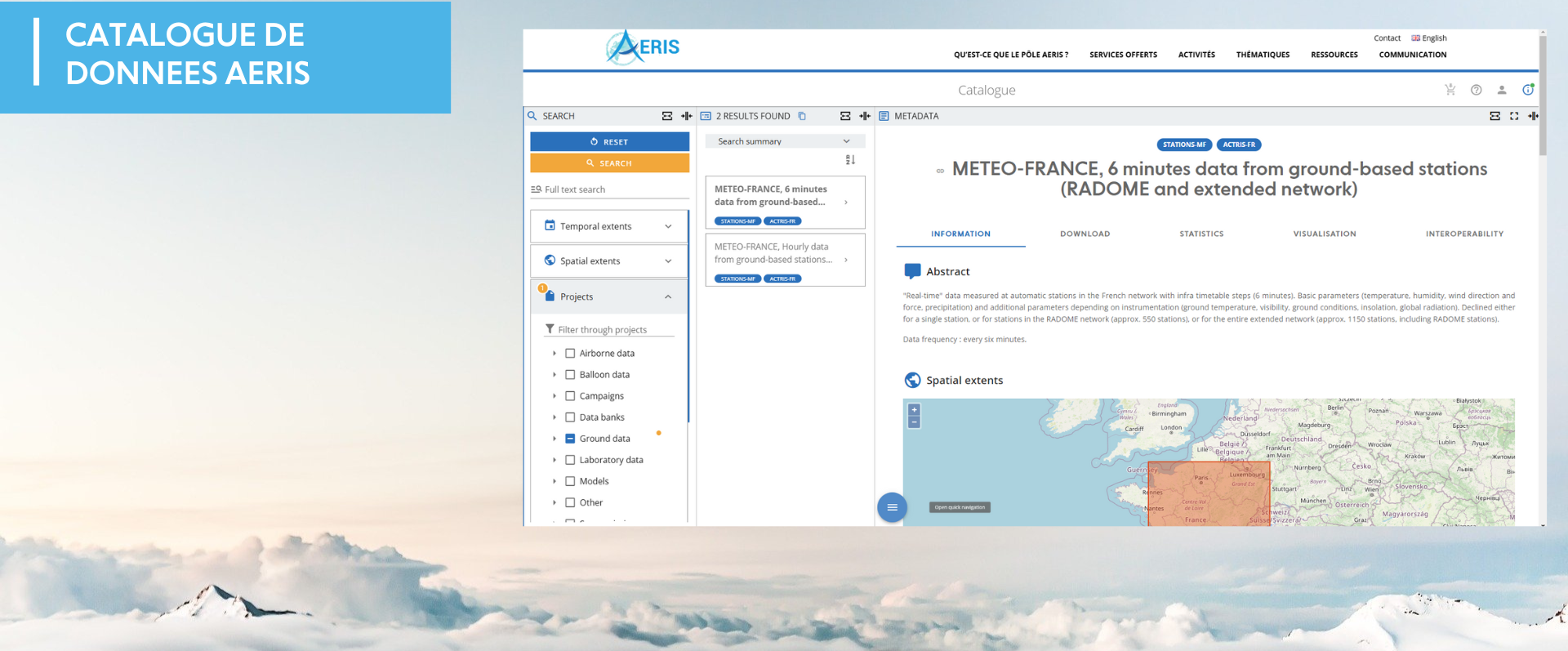 Accès rapide aux données et services | Infrastructure de recherche Data ...